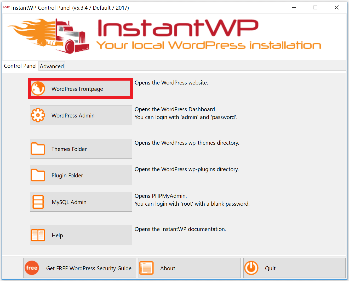 オフラインで使えるWordPressローカル環境を超簡単にInstantWPで構築する為のインストール方法と使い方 | スーパーライズ – Super Rise