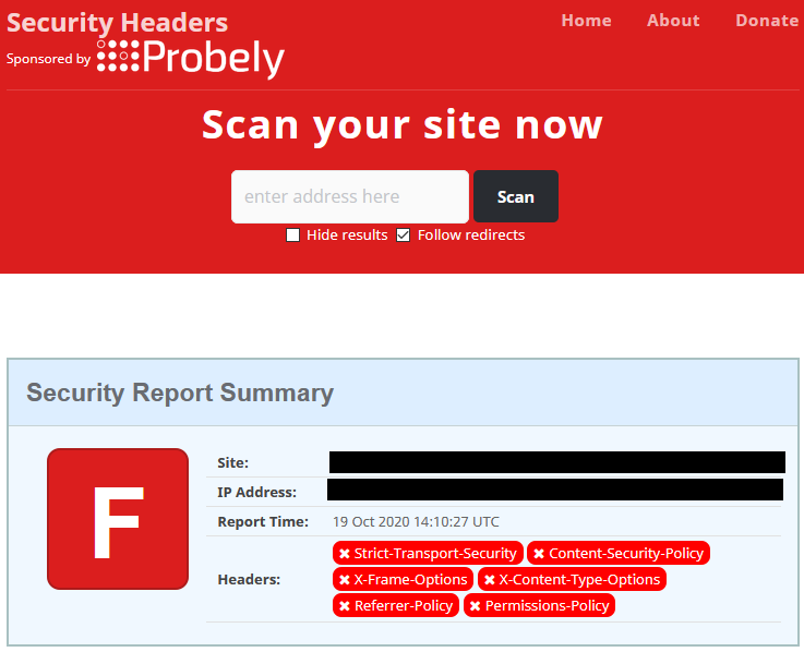 ワードプレスのセキュリティ対策としてHTTPレスポンスヘッダ 設定方法「securityheaders」のA評価の手順 | スーパーライズ – Super Rise